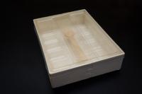 China Lunch Disposable Wooden Bento Box Takeaway Food Containers Rectangular for sale