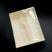 China Lunch Disposable Wooden Bento Box Takeaway Food Containers Rectangular for sale