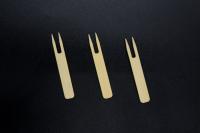 China 100mm Dessert Disposable Bamboo Forks smooth Customized For Salad for sale