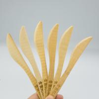 China Hotel Restaurant Bamboo Knives Forks And Spoons Set Long 168mm Natural Color for sale