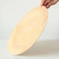 China Hotel Round Natural Bamboo Plate 3.5 inch Non pesticides For Fruits for sale