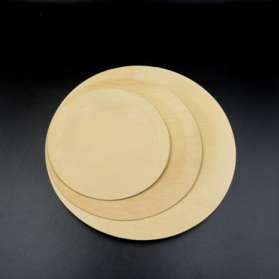 China Round Bamboo Wooden Plates 11 inch Vegetables Kitchen Utensils Set for sale