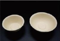 China Natural Bio Bamboo Fiber Salad Bowl Disposable Unicolor Food Grade for sale