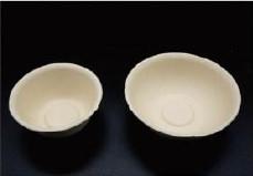 China Natural Bio Bamboo Fiber Salad Bowl Disposable Unicolor Food Grade for sale