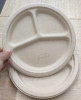 China Natural Bio Bamboo Fiber Salad Bowl Disposable Unicolor Food Grade for sale
