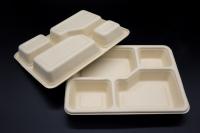 China Natural Bio Bamboo Fiber Salad Bowl Disposable Unicolor Food Grade for sale