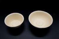 China Natural Bio Bamboo Fiber Salad Bowl Disposable Unicolor Food Grade for sale