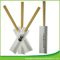China Bamboo Natural Disposable Restaurant Chop Sticks 24cm Tensoge Open Paper Packing for sale