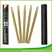 China Double Tube Customized Bamboo Disposable Chopsticks 21cm For All Age for sale