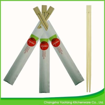 China 24 cm Twin Bamboo Chopsticks;Sushi Chopsticks Custom Smooth Without Glare; Open Paper Packing for sale