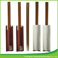 China 24cm Carbonized Disposable Chop Sticks Twin Moso Bamboo Chopsticks for sale