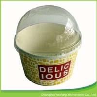 China Customized Disposable Ice Cream Paper Bowl Biodegradable Single wall for sale