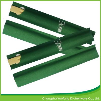 China 20cm Twins Natural Disposable Bamboo Chopsticks  Open Paper Packing for sale