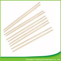 China Personalized Round Bamboo Chopsticks 21cm Disposable Full Opp Packing for sale