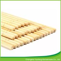 China Personalized Round Bamboo Chopsticks 21cm Disposable Full Opp Packing for sale