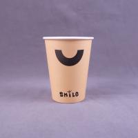 China PE Coating 12Oz Disposable Paper Coffee Cup 8 Grams Single Wall for sale