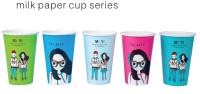 China 16oz Biodegradable Milk Tea Paper Cup Single Wall Double PE Customized for sale