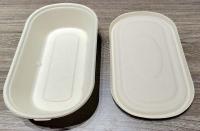 China Eco Friendly Biodegradable Sugarcane Fiber Packaging 1100ml Custom Logo for sale