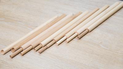 China Eco Friendly Reusable Bamboo Drinking Straws 18cm 19cm Length Customized for sale