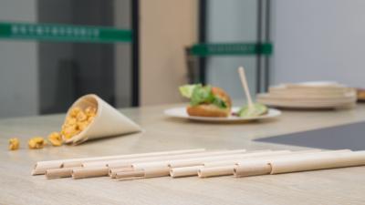 China Biodegradable Reusable Bamboo Straws 18cm 19cm Length Customized for sale
