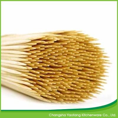 China 30cm Disposable Mao Bamboo BBQ Skewers Stick Biodegradable for sale