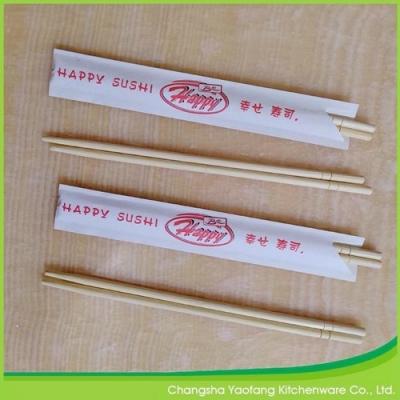 China 5.0*200 Mm Disposable Round Bamboo Chopsticks Bulk Custom Logo for sale
