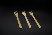 China Natural Plain Moso Bamboo Disposable Forks 137mm for Party picnics for sale