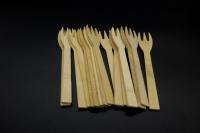 China Natural Plain Moso Bamboo Disposable Forks 137mm for Party picnics for sale
