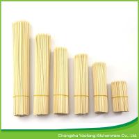 China Natural Disposable Bamboo Barbecue Sticks Customized Logo for sale