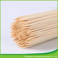 China Natural Disposable Bamboo Barbecue Sticks Customized Logo for sale