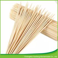 China Natural Disposable Bamboo Barbecue Sticks Customized Logo for sale