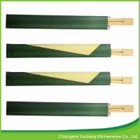 China 24 cm Twins Bamboo Chopsticks；Natural Twins Bamboo Chopsticks; Open Paper Packing for sale