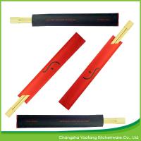 China Restaurant Custom Sushi Chopsticks,Disposable 24cm twin Bamboo Chopsticks for sale