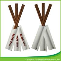 China Natural Chinese Takeaway Chopsticks Bamboo 24cm Twins Carbonized for sale