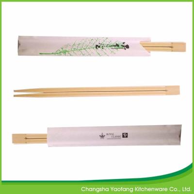 China Natural Japanese Reusable Bamboo Chopsticks Custom Logo Twins 24cm Length for sale