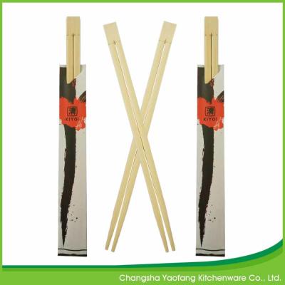 China Bamboo Biodegradable Chopsticks Twins 24cm Open Paper Packing for sale