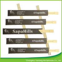China Bamboo Biodegradable Chopsticks Twins 24cm Open Paper Packing for sale