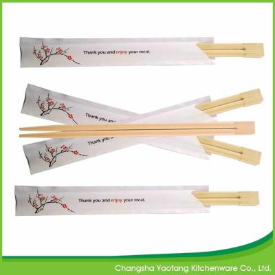 China Japanese Sushi Reusable Bamboo Chopsticks Custom logo 24cm For Restaurant for sale