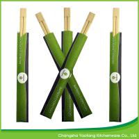China disposable Nature 24 cm Twins Bamboo Chopsticks ; 24 cm Sushi Chopsticks； Open Paper Packing for sale
