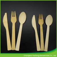 China Biodegradable Eco Friendly 170mm Disposable Bamboo Knives ,Forks Spoons for sale