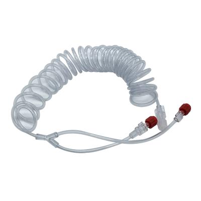 China Medical Consumables Type Coiled Tube with Y Connector for Angiographic Syringe for sale