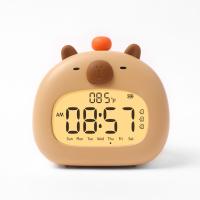 China Analog Capybara Clock Modern Design Style Electronic Desk Clock for Fashion Bedrooms for sale
