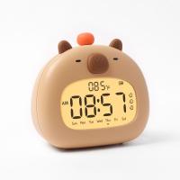 China Analog Capybara Clock Modern Design Style Electronic Desk Clock for Fashion Bedrooms for sale