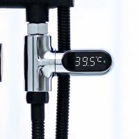 China ABS plating PC Material LED Display Water Temperature Gauge for Bathroom Sets Modern for sale
