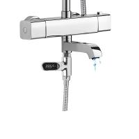 China Revolutionize Your Bathroom with Self-Generating LED Display Water Temperature Gauge for sale