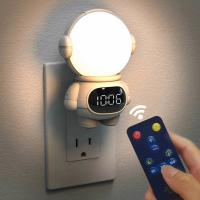 China Rechargeable LED Astronaut Night Light Spaceman Model Multi-Speed Dimming Remote Control Modern Timer Small Plug-In Kids' Living for sale