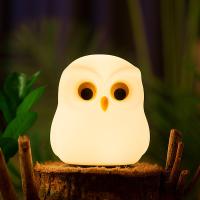 China 50000-Hour Lifespan Owl Illusory Night Light for Kids' Bedroom Decoration Small Lamp Sizes for sale