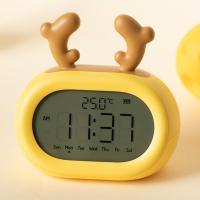 China Wholesale Modern LED Alarm Clock China Supplier's Multi-Color Cute Rabbit Design ABS Quartz Material for Bedrooms for sale