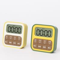 China Customized Modern Fruit-Shaped Quartz Motivity Bedroom Desk Clock Cube Fruit Timer for sale