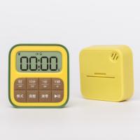 China Customized Modern Fruit-Shaped Quartz Motivity Bedroom Desk Clock Cube Fruit Timer for sale